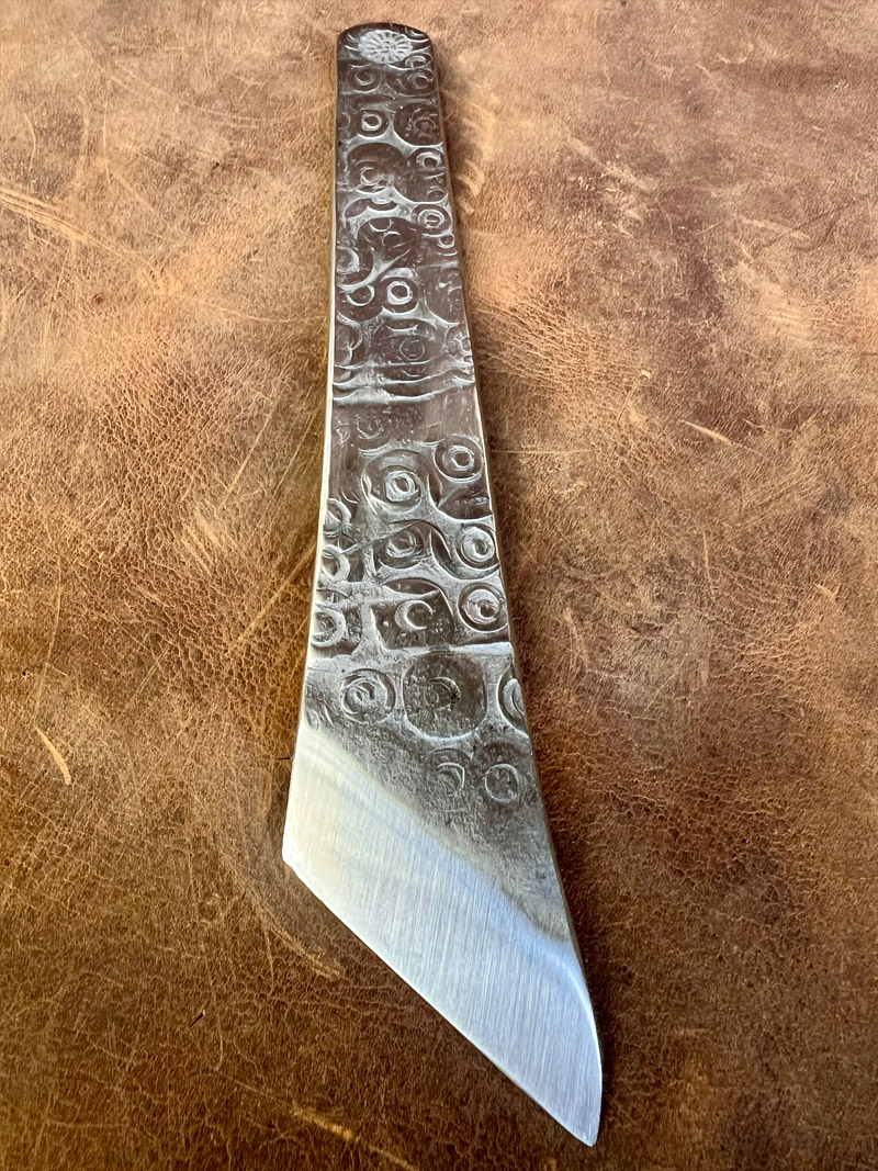 Forging a Japanese Carpenter’s Knife - Kiridashi - Bridgetown Forge